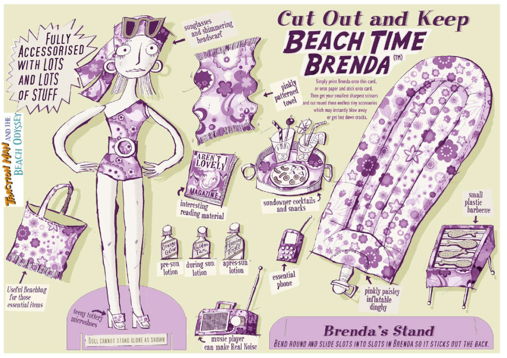 Traction Man and the Beach Odyssey | Sketching Weakly